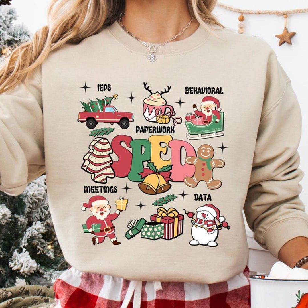 SPED Teacher Merry Christmas Png, Special Education Png, Sped Teacher ...