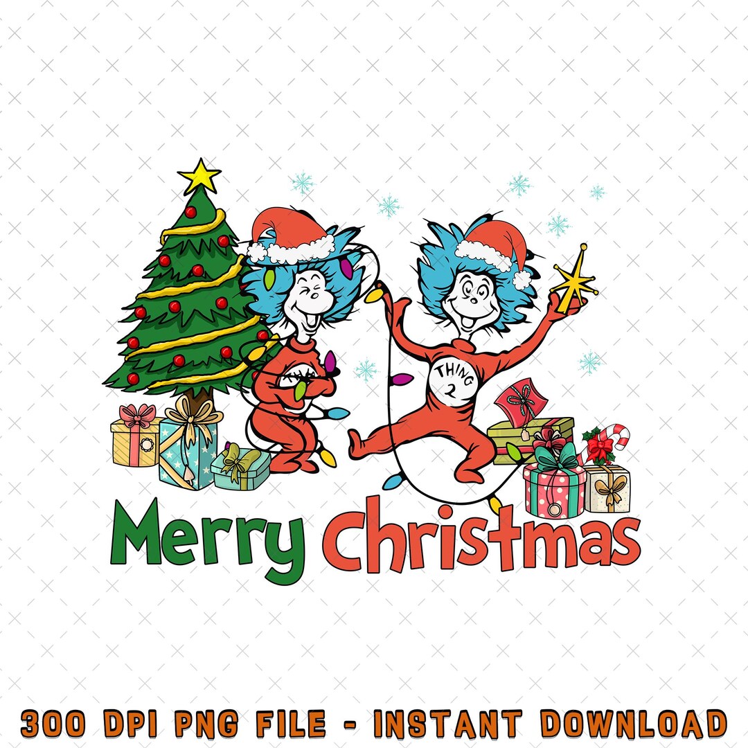 Merry Christmas Dr Seuss Png, Christmas Holiday Childen's Book Png ...