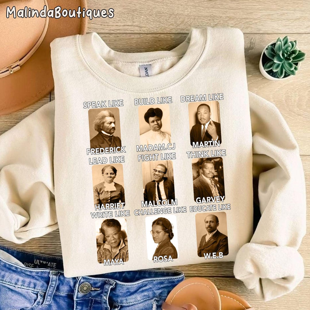 Dream Like Martin PNG, Lead Like Harriet, Fight Like Malcolm, Think ...