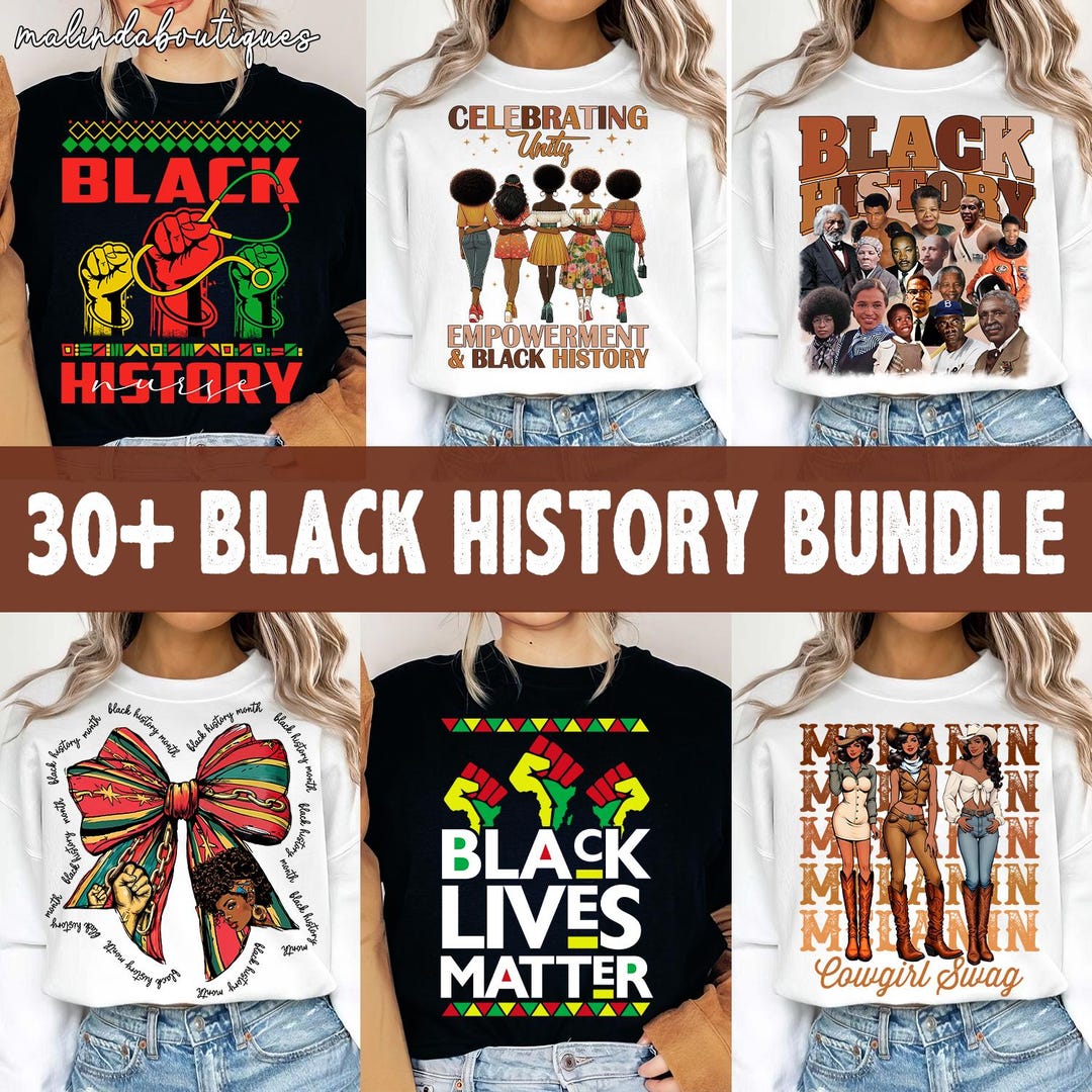 30 Black History Month Bundle Png, Black History Png, I Am Black ...