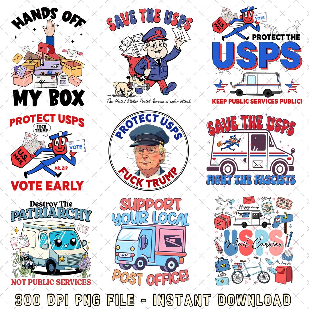 10+ Save the USPS Png Bundle, US Postal Service Png, Protect the Usps ...