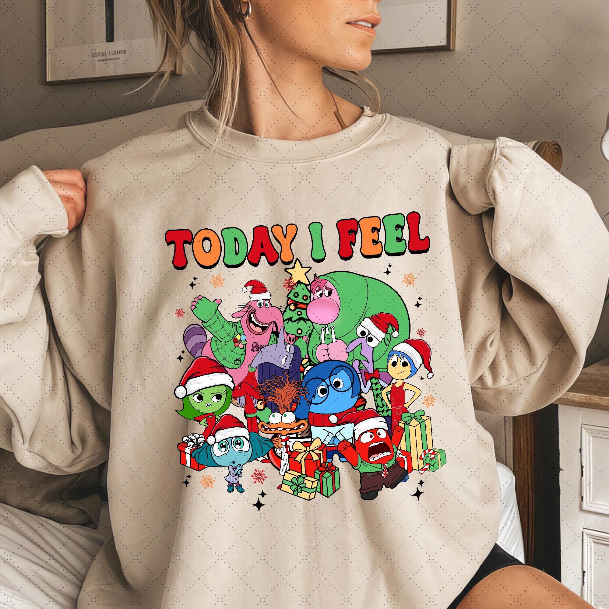Paquete de personajes de Inside Out 2 en formato PNG para Navidad ...
