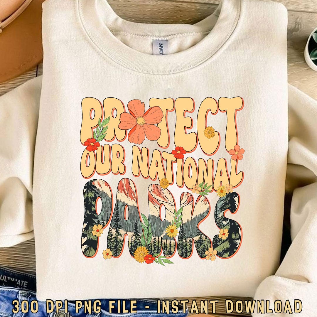 Groovy Protect Our National Parks Png, Resist Save Our Parks Bear Png ...