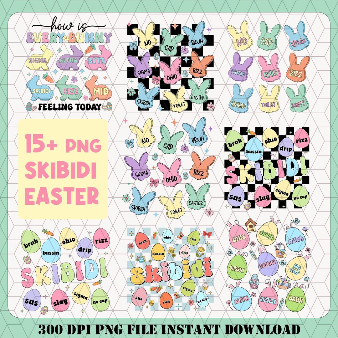 15+ Skibidi Easter Rizzler Png Bundle, Funny Easter Rizz Bruh Png, What ...