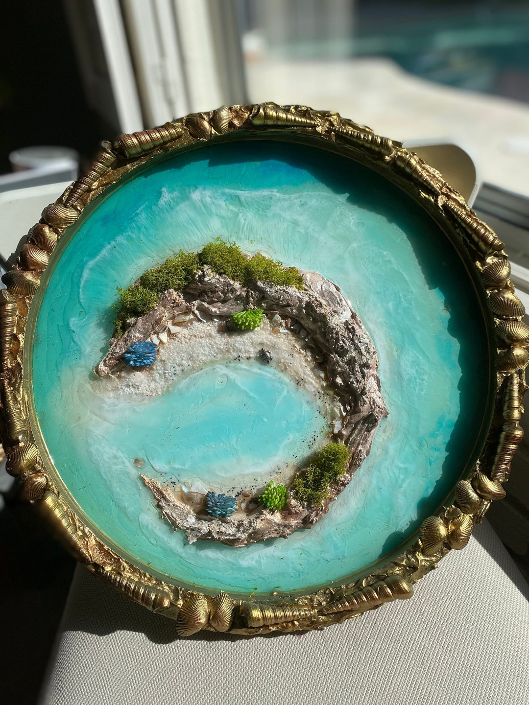 Resin Art Magic Island Sea Decoration - Etsy