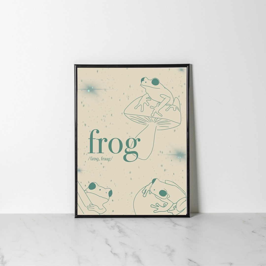 Frog Digital Download Poster Wall Art - Etsy