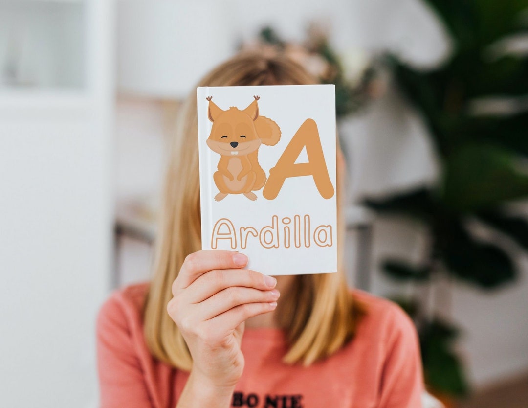 Spanish Alphabet Flashcards Printable Spanish Animal Alphabet ...