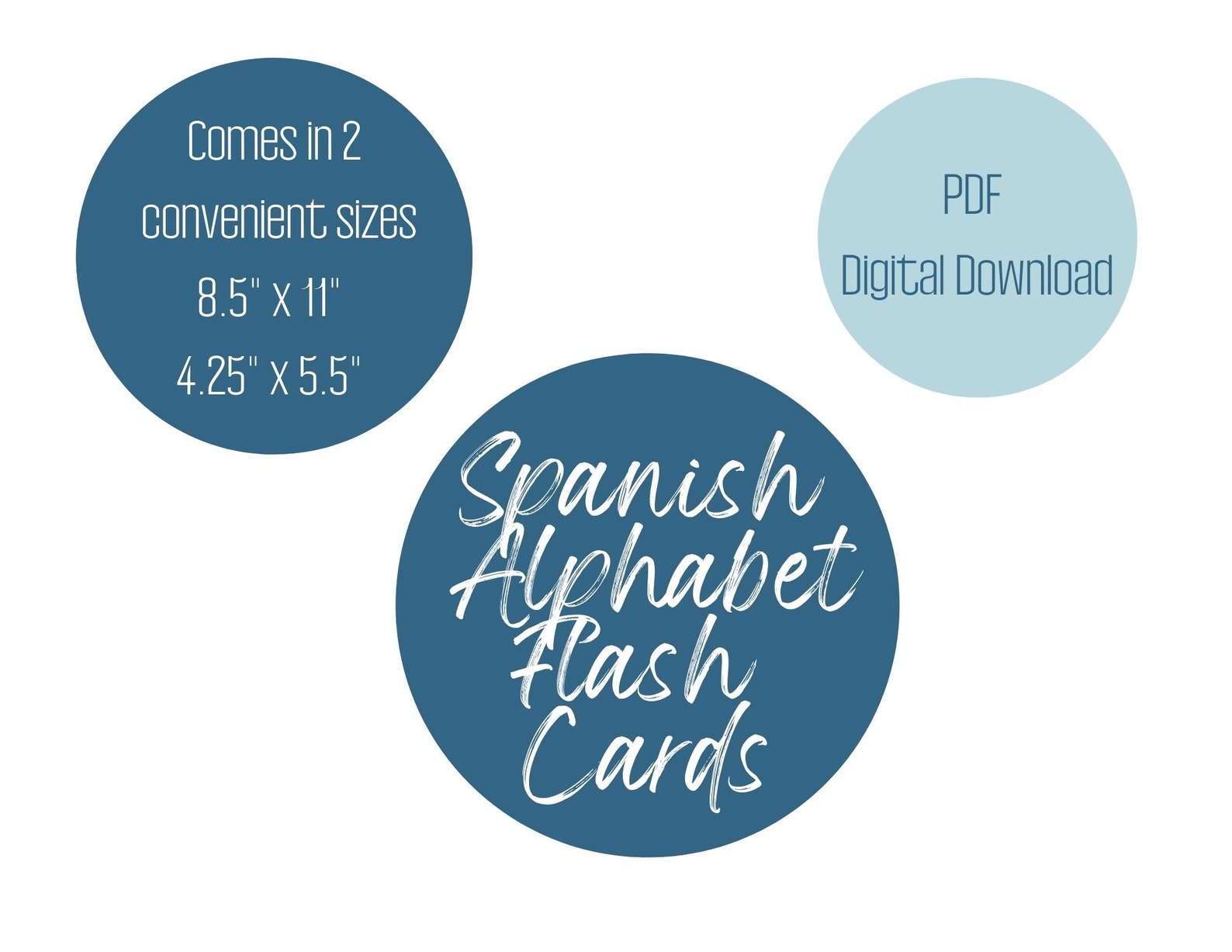 Spanish Alphabet Flashcards Printable Spanish Animal - Etsy