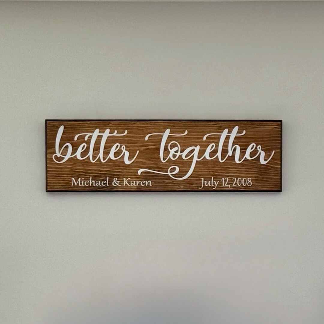 Personalized Sign for Couples Gift for Wedding or Anniversary Gift ...