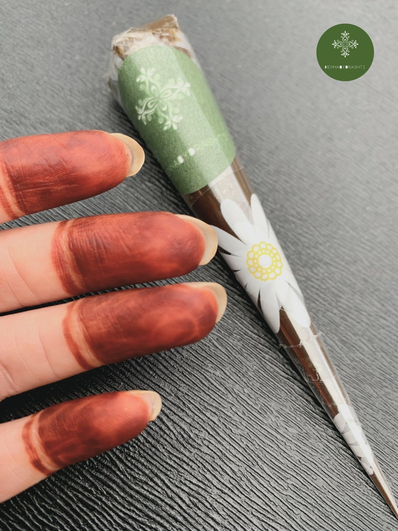 10 Henna Tattoo Cones | Dark Red Henna Stain | Natural Henna | Henna ...
