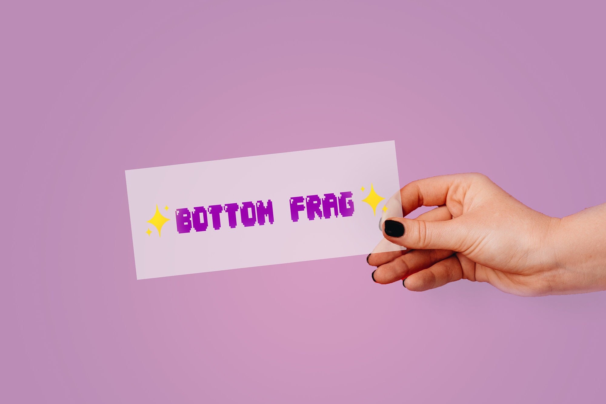 Bottom Frag Gamer Decal Gift Top Frag Waterproof Sticker - Etsy Canada