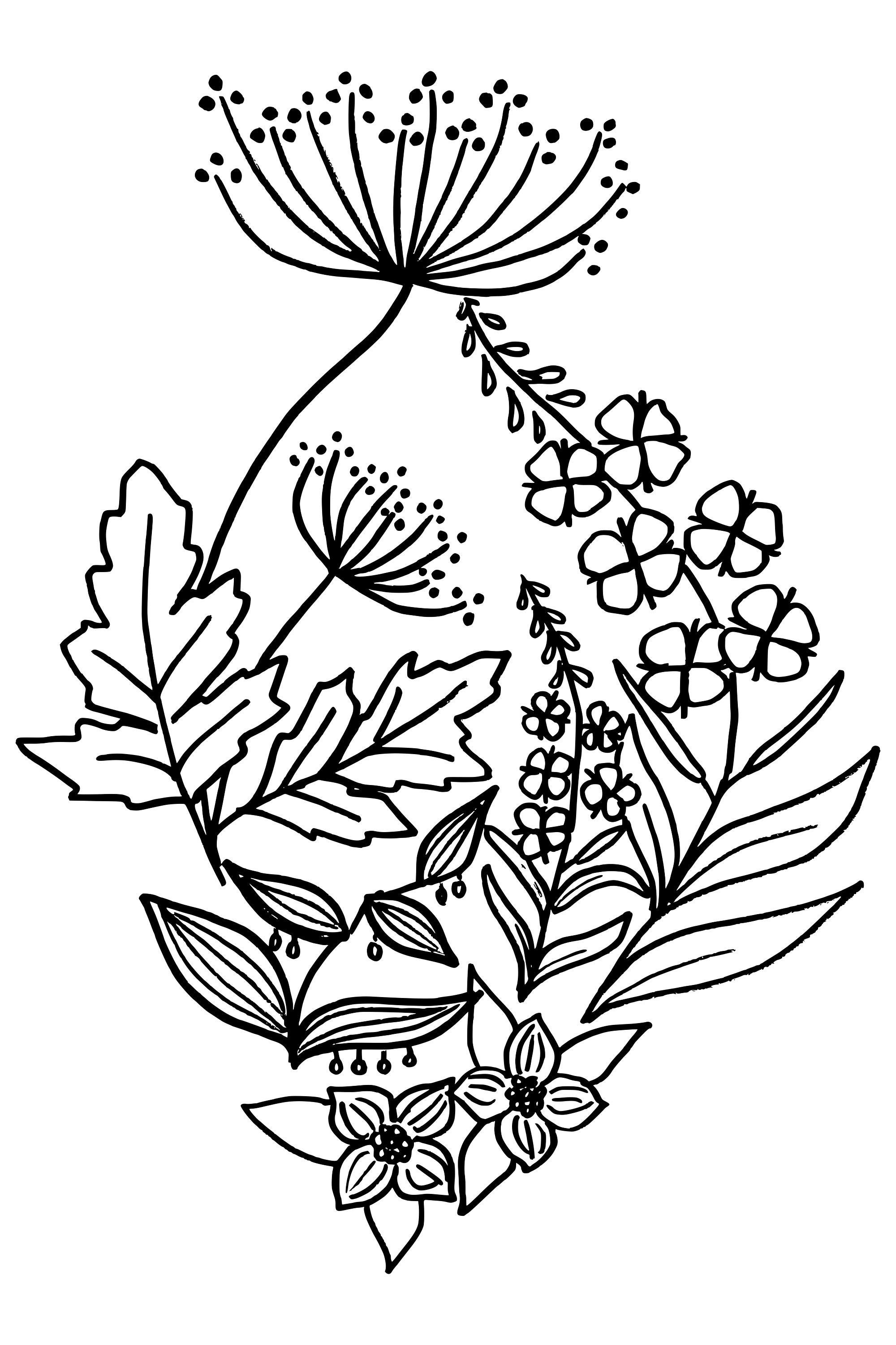 Floral Halibut, Halibut Art, Alaskan Art, Alaskan Flora, Wildflower Art ...