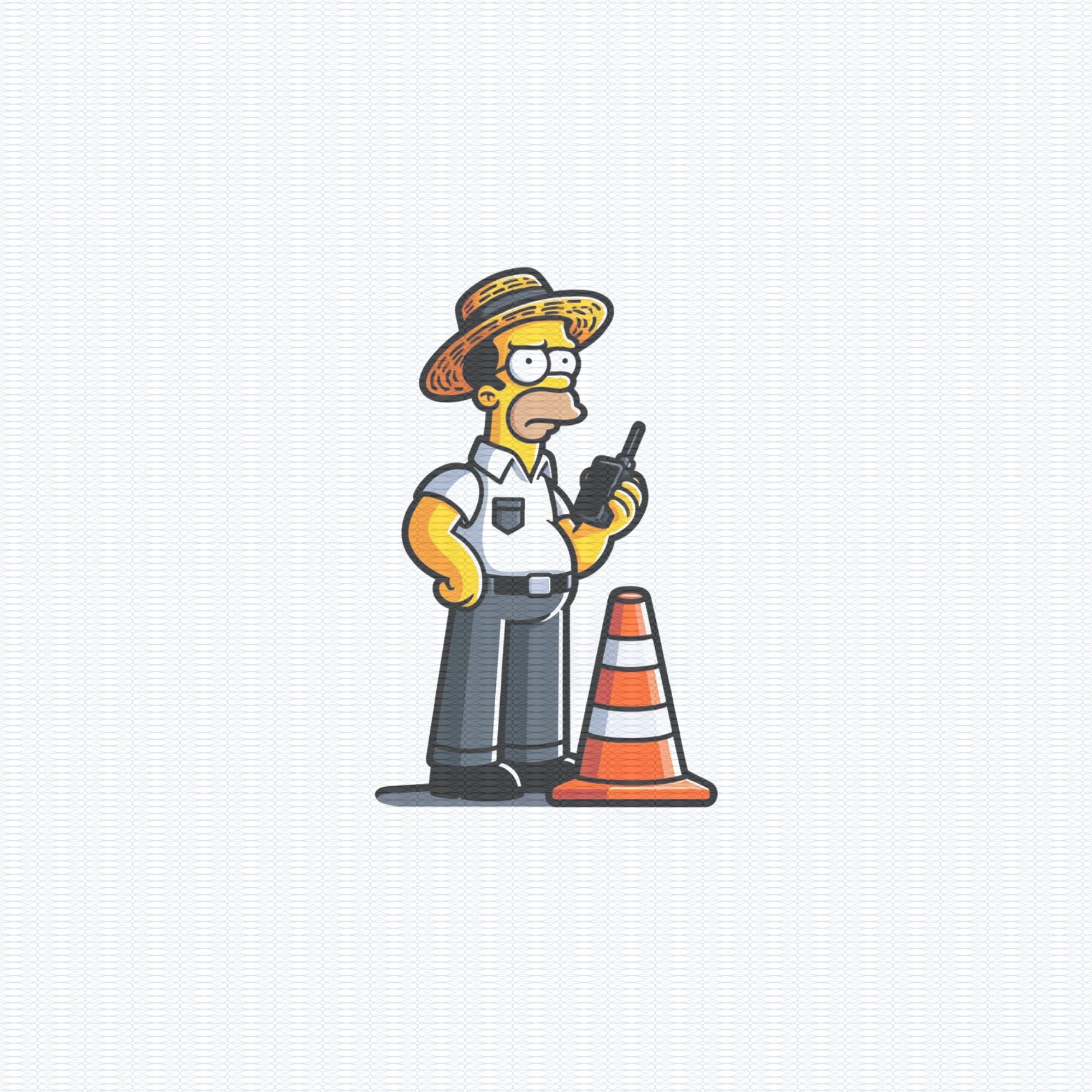 Homer Simpson Inspired Funny Autocross Corner Worker Die-cut Sticker - Etsy