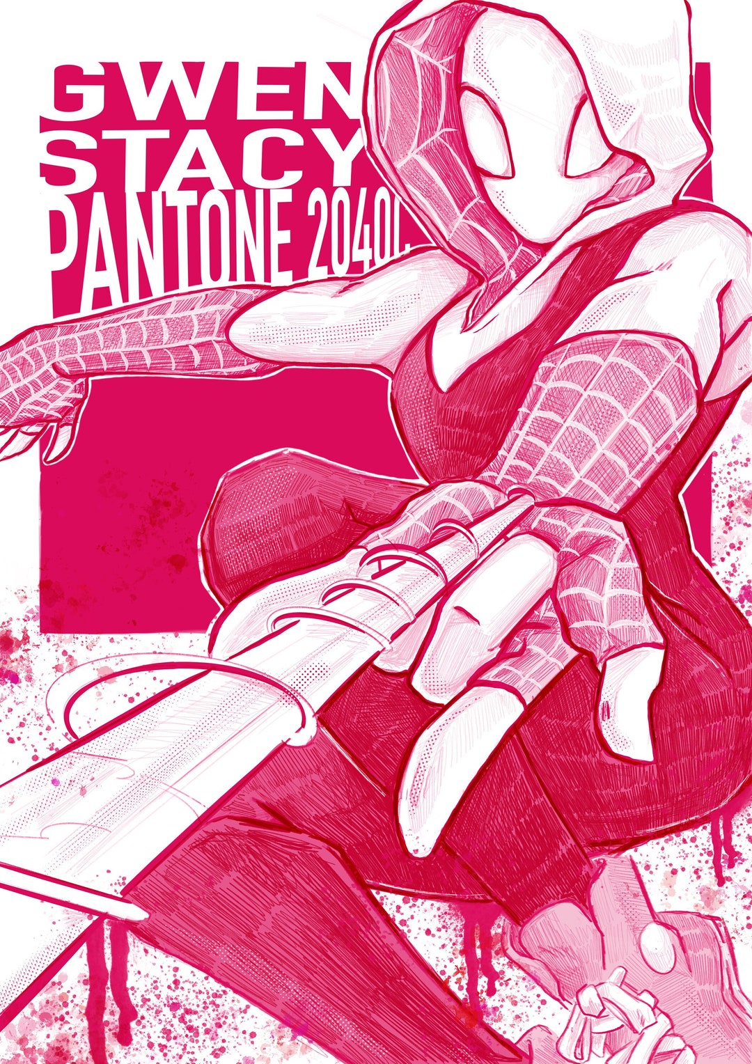 Pantone Gwen Stacy - Etsy