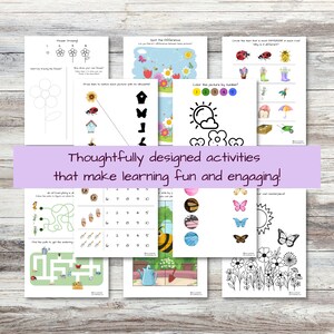 Flower Garden Activity Bundle for Kids, Printable PDF; Preschool ...