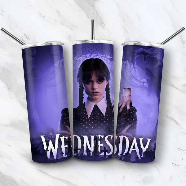 Wednesday Addams Png Tumbler - Etsy