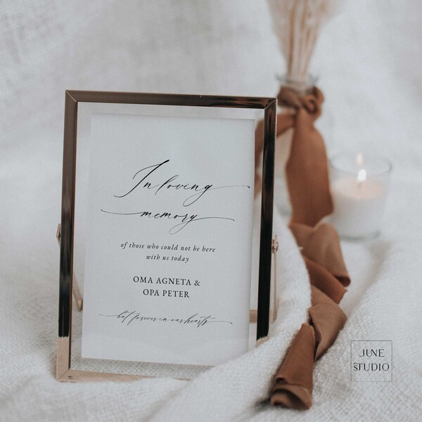 Memorial Table Sign - Etsy