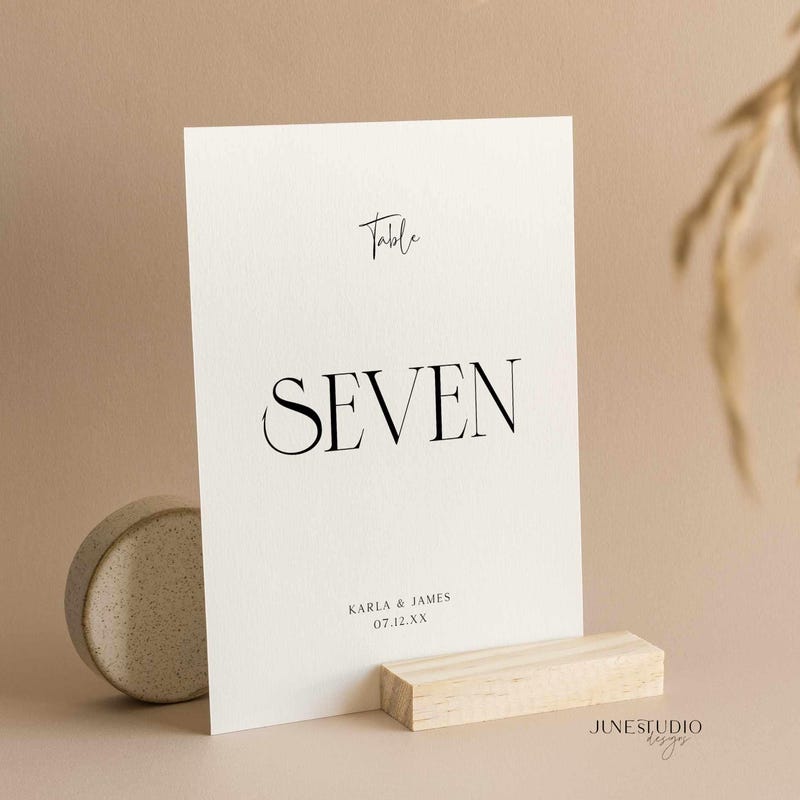 Formal Table Number - Etsy
