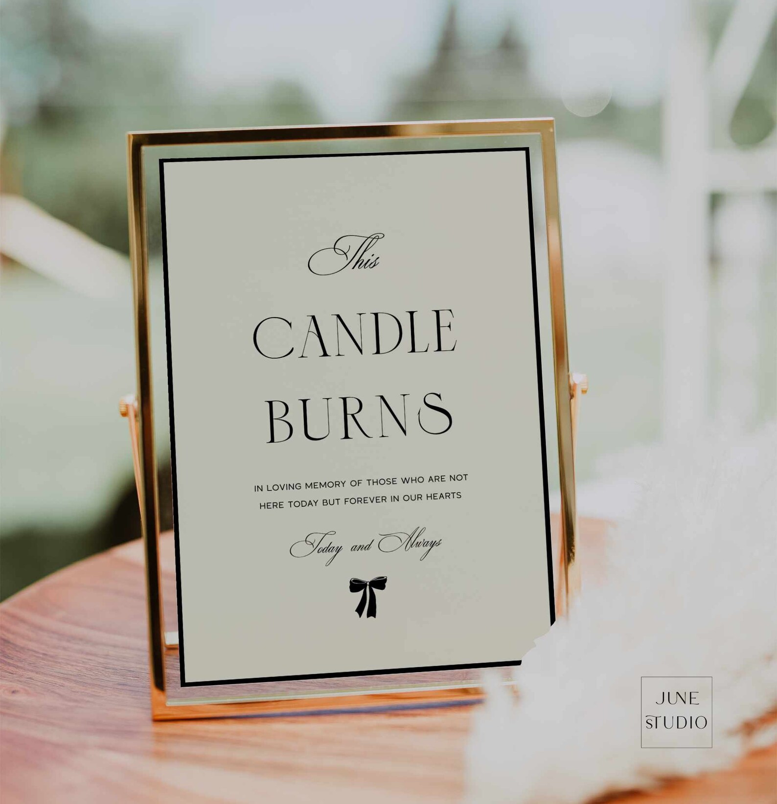 Wedding in Loving Memory Sign Template, Simple Loving Memory Sign ...