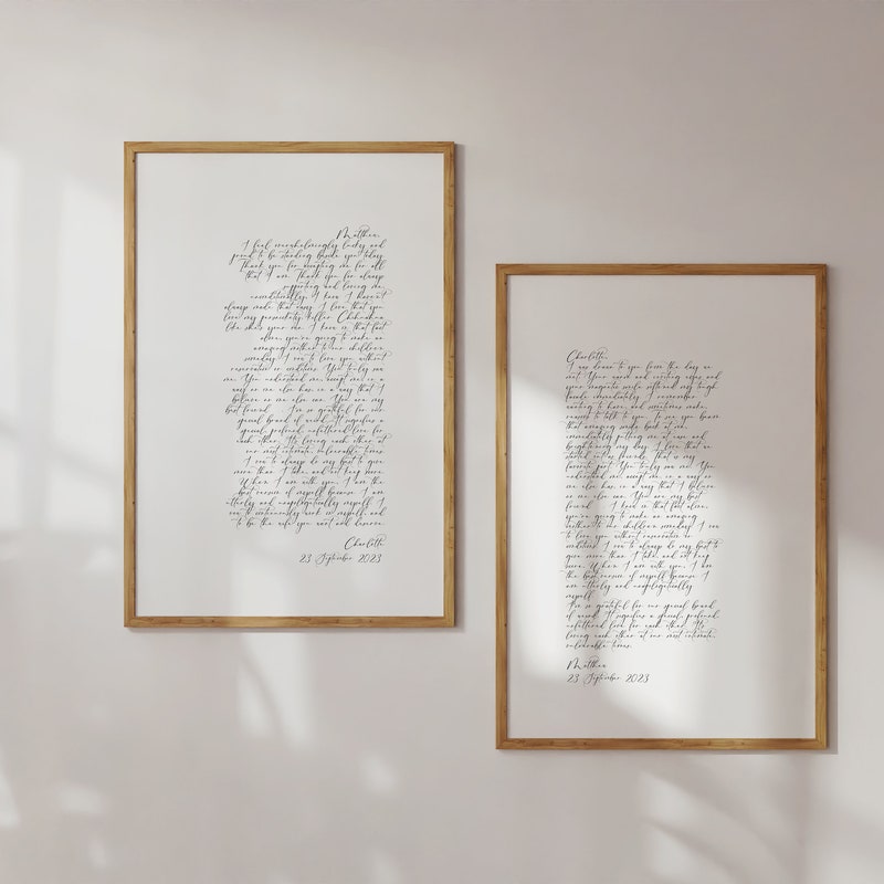 Wedding Vows Framed - Etsy