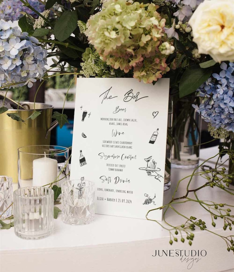 Engagement Party Invitation Hand Drawn Hand Written Funky - Etsy