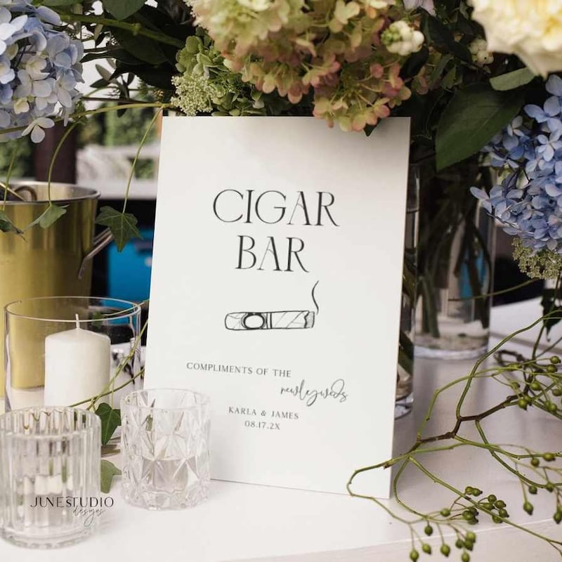 Wedding Cigar Bar - Etsy