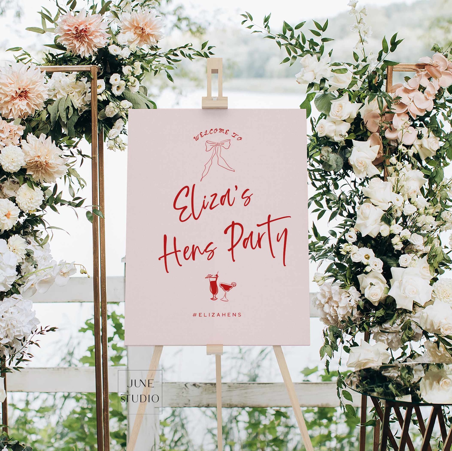 Unique Hens Party Invitation Template Editable Wavy Hens Do - Etsy