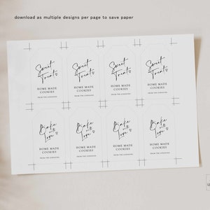 Editable Cookie Tag Template Instant Download Printable Sweet Treat Tag ...