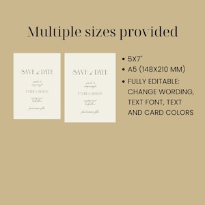 Old Money Save the Date Invitation Template Modern Minimalist Classic ...