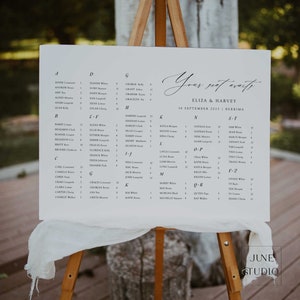 Unplugged Ceremony Sign With Cursive Font Template Modern Script Small ...