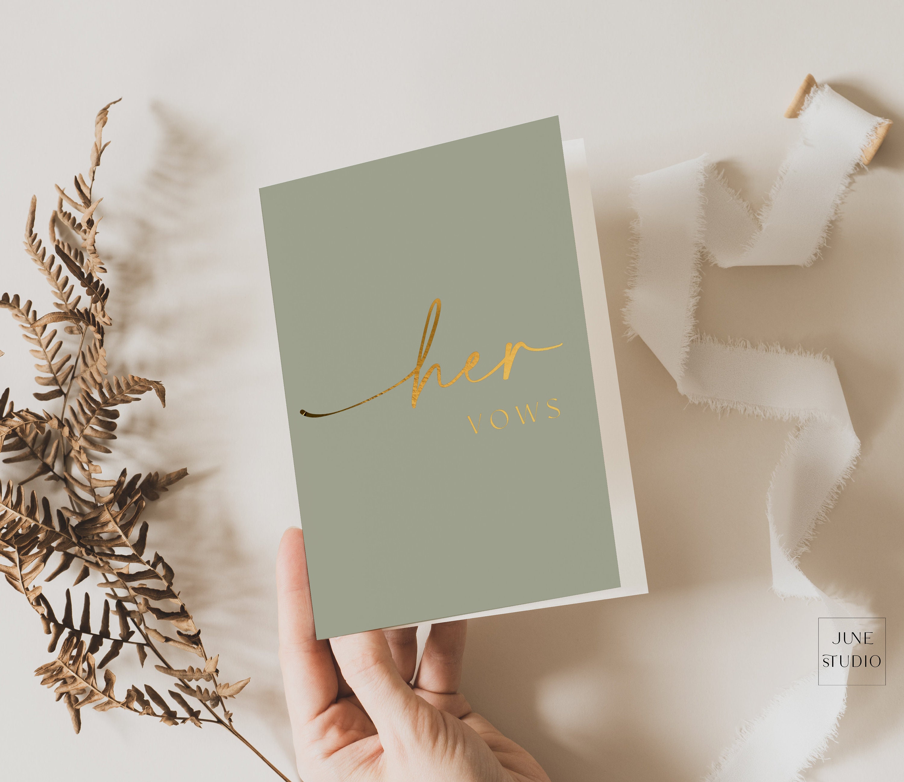 Modern Wedding Vows Booklet Template Calligraphy Vows Book Printable ...