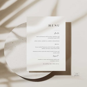Minimalist Wedding Mini Table Bundle, Bar Menu, Drinks Signage, Place ...
