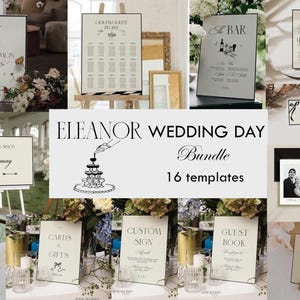 Champagne Tower Wedding Invitation Suite: Old Money Retro Modern Invite ...