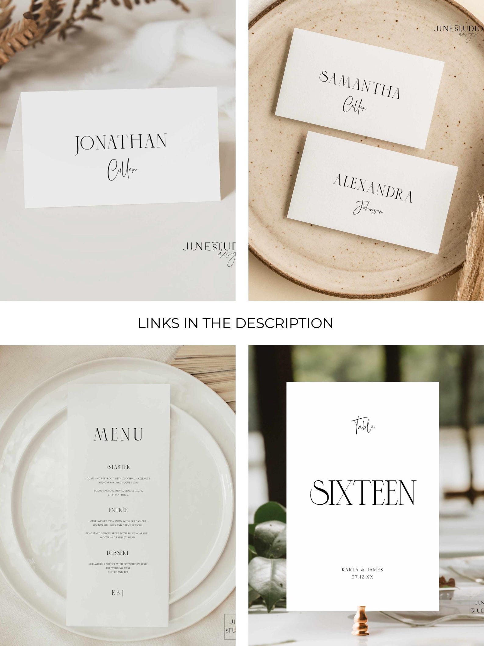 Wedding Guest Book Sign Template: Modern Minimalist Playing Cards Pick ...