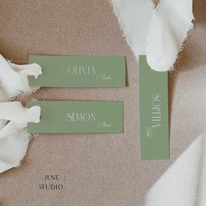 Sage Green Table Number Template Elegant Wedding Decor Editable Rustic ...