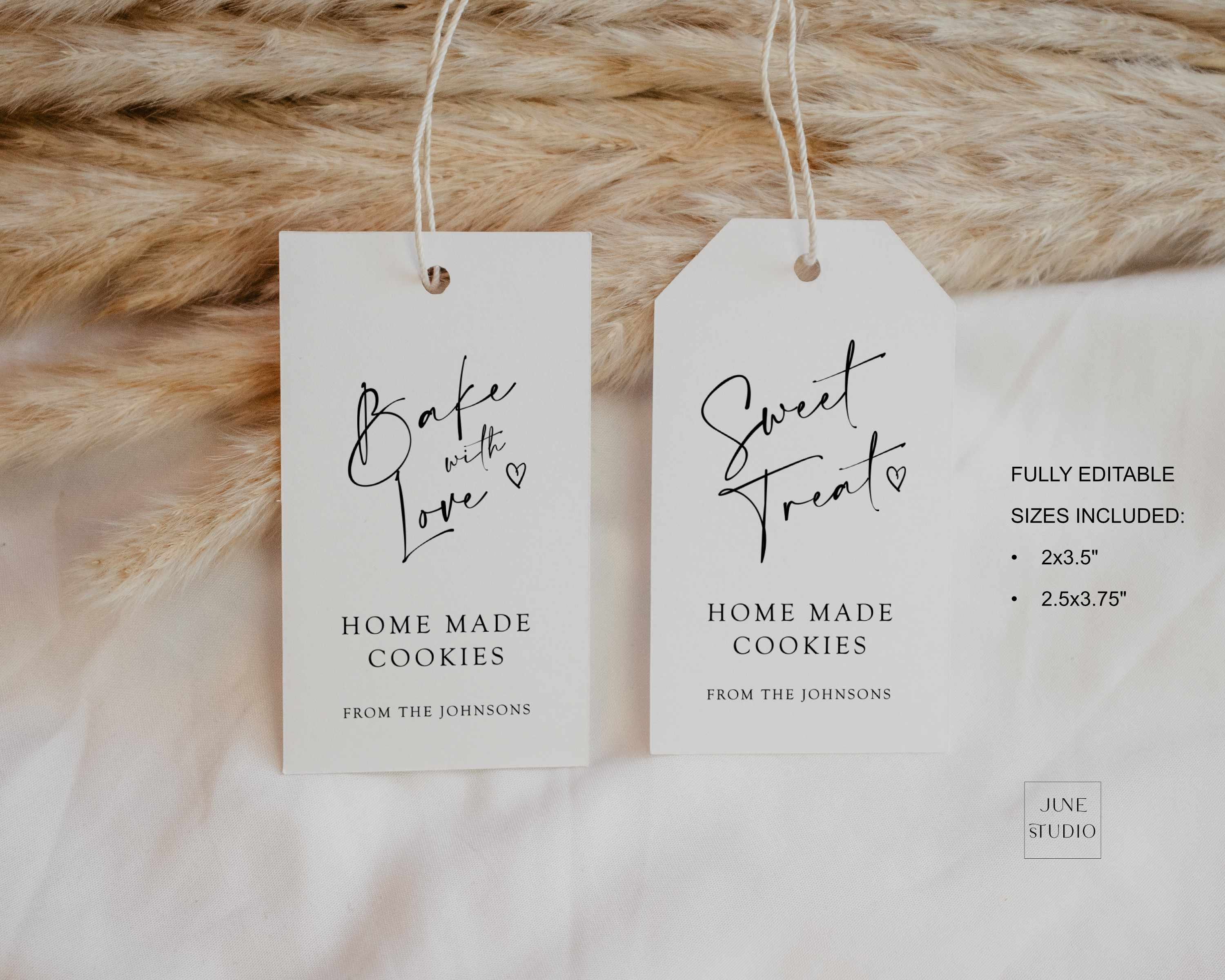 Editable Cookie Tag Template Instant Download Printable Sweet - Etsy