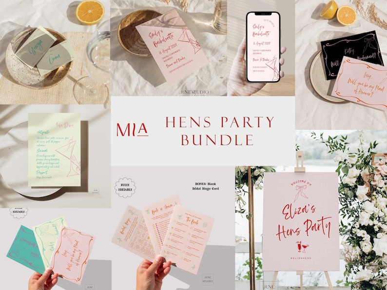 Kiss the Miss Goodbye Sign Template Hens Party Cute Script - Etsy