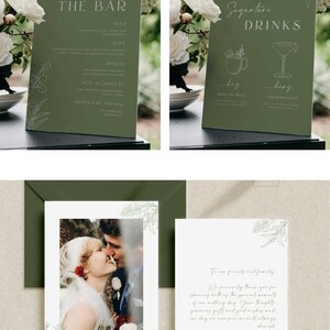 Sage Green Wedding Favor Tag Template: Elegant Script (digital Download) BT01 - Etsy