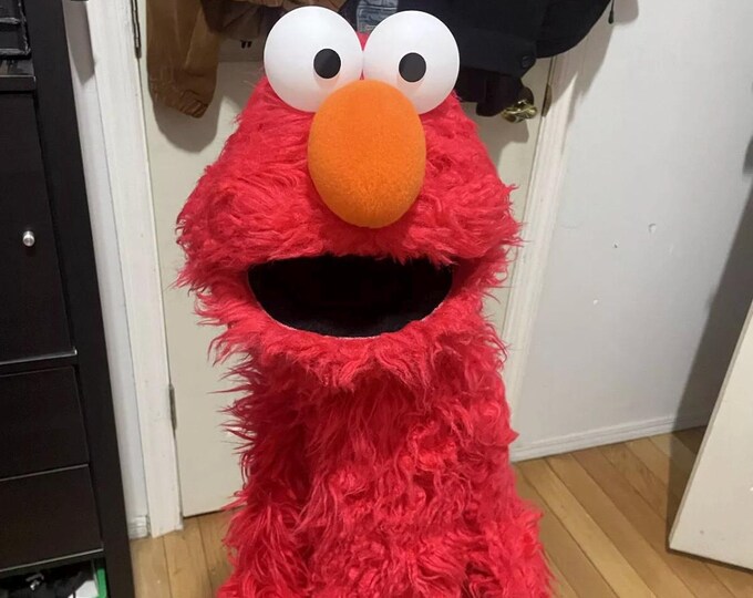 Elmo Muppet Puppet Replica Handmade - Etsy