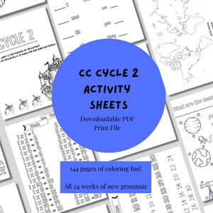 Classical Conversations Cycle 2 Complete Memory Work Activity Sheets ...