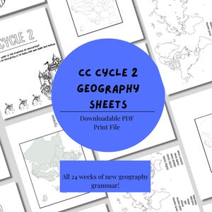 CC Cycle 2 Geography Coloring Pages - Etsy