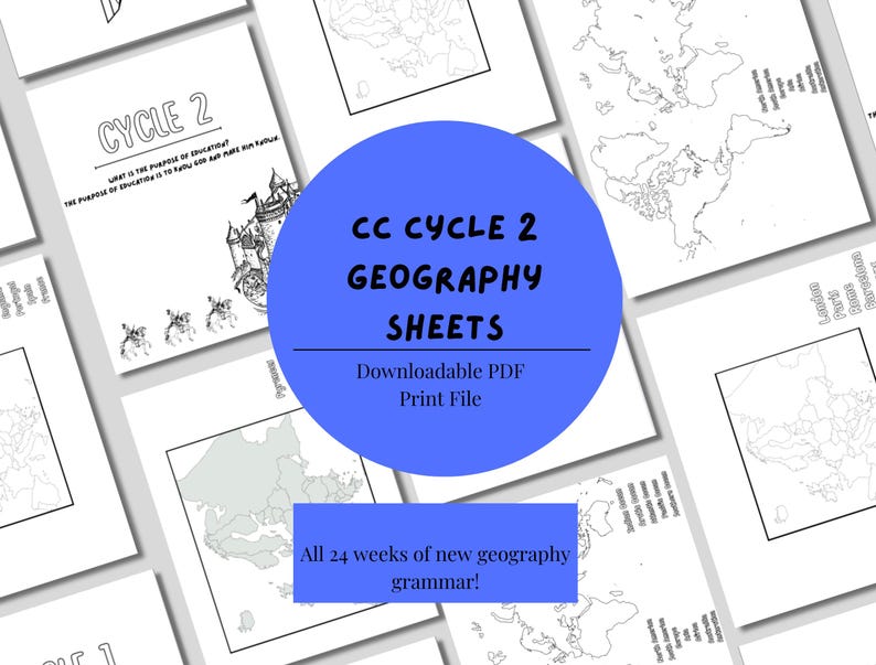 CC Cycle 2 Geography Coloring Pages - Etsy