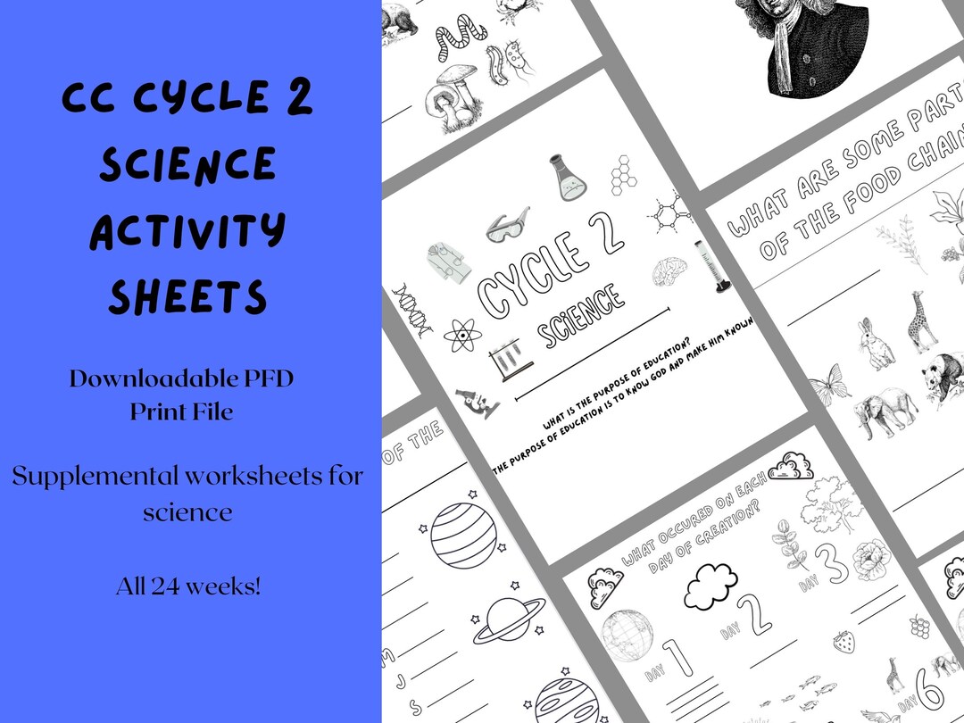 Classical Conversations Cycle 2 Science Coloring Pages - Etsy