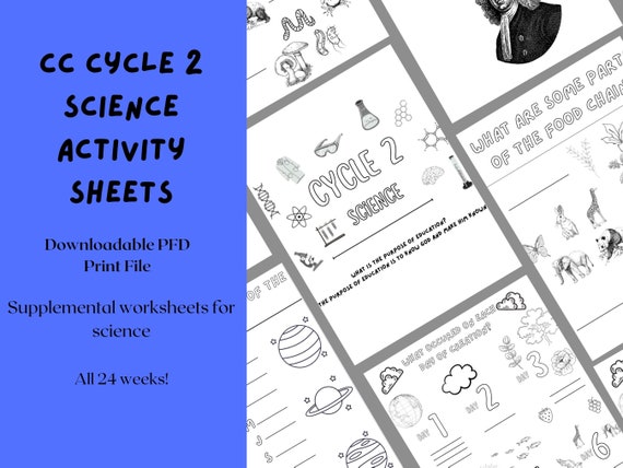 Classical Conversations Cycle 2 Science Coloring Pages - Etsy