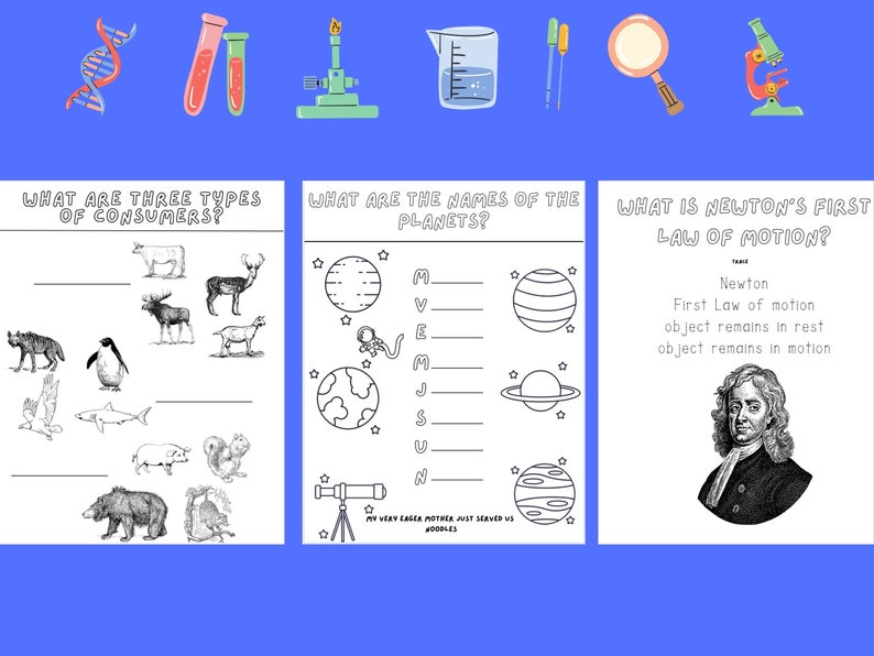 Classical Conversations Cycle 2 Science Coloring Pages - Etsy
