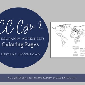 CC Cycle 2 Geography Coloring Pages - Etsy