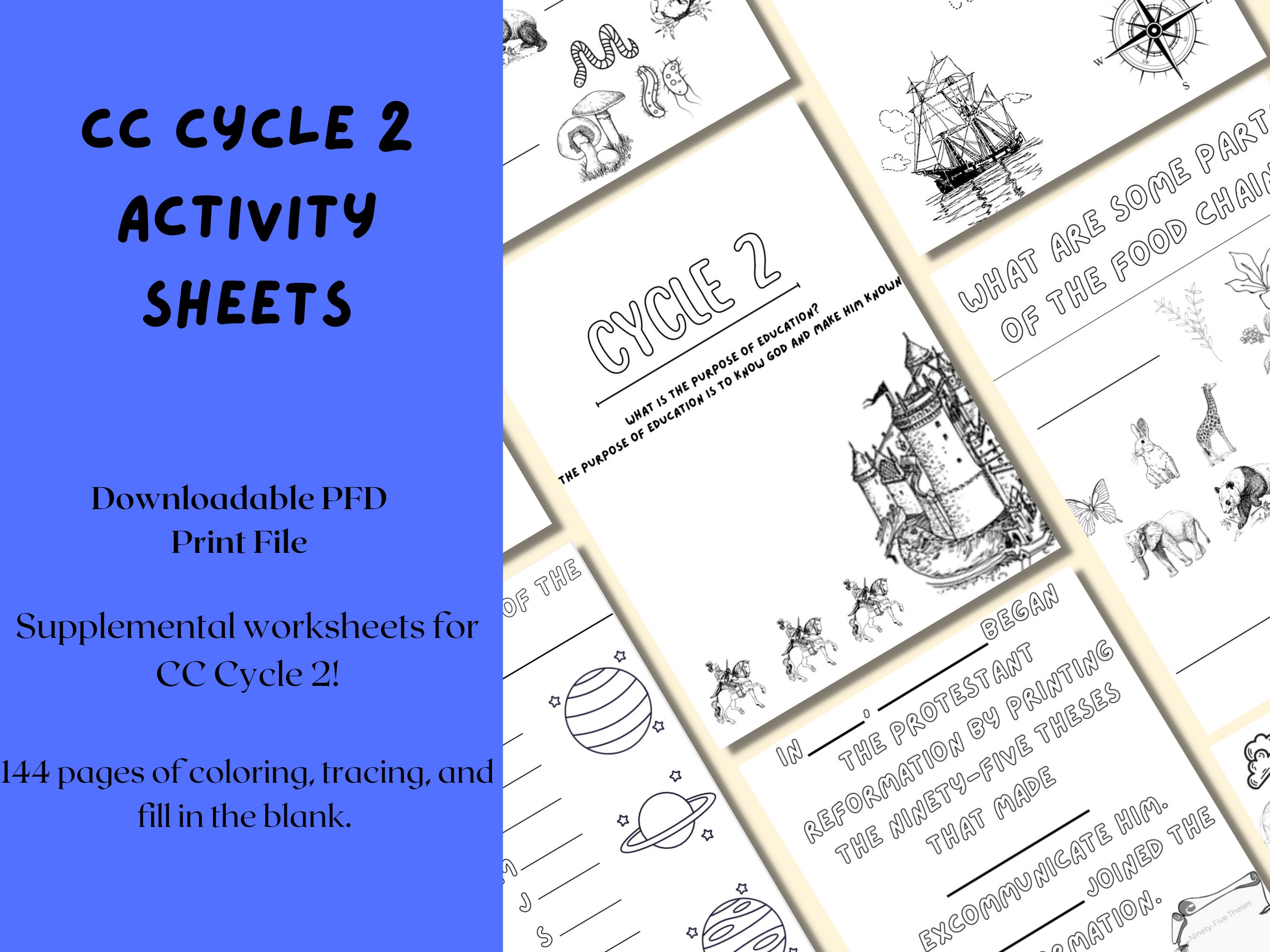 Classical Conversations Cycle 2 Complete Memory Work Activity Sheets ...
