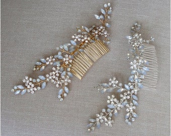 Blue Bridal Comb - Etsy