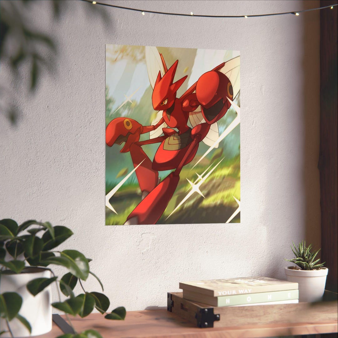 Original Fan Art Scizor Poster. Anime Inspired Deco 061-100 - Etsy