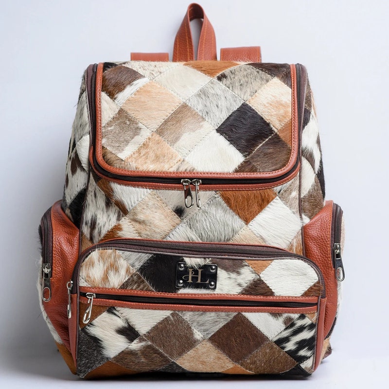 Cowhide Backpack - Etsy